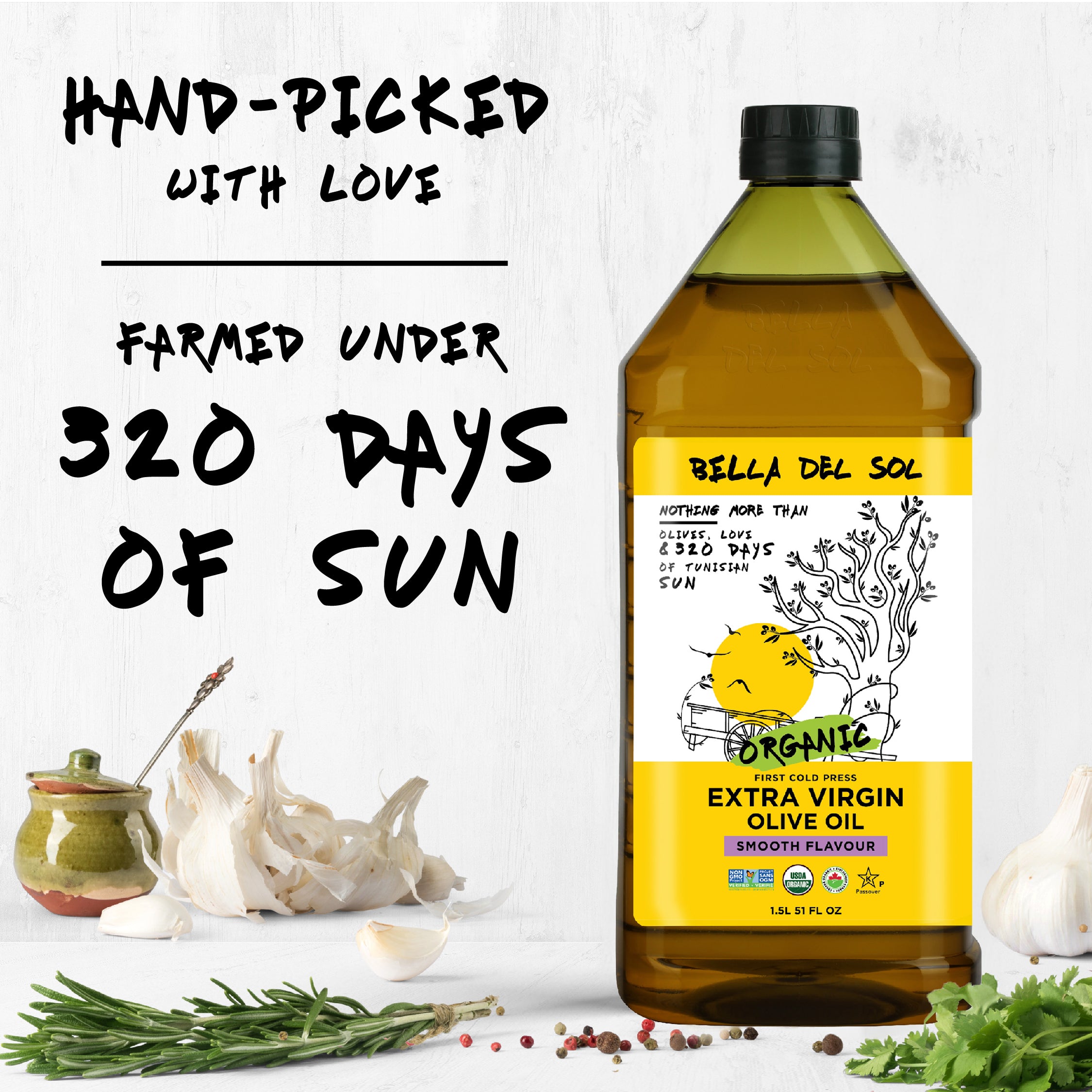 Bella Del Sol Organic Extra Virgin Olive Oil – Terra Delyssa Canada