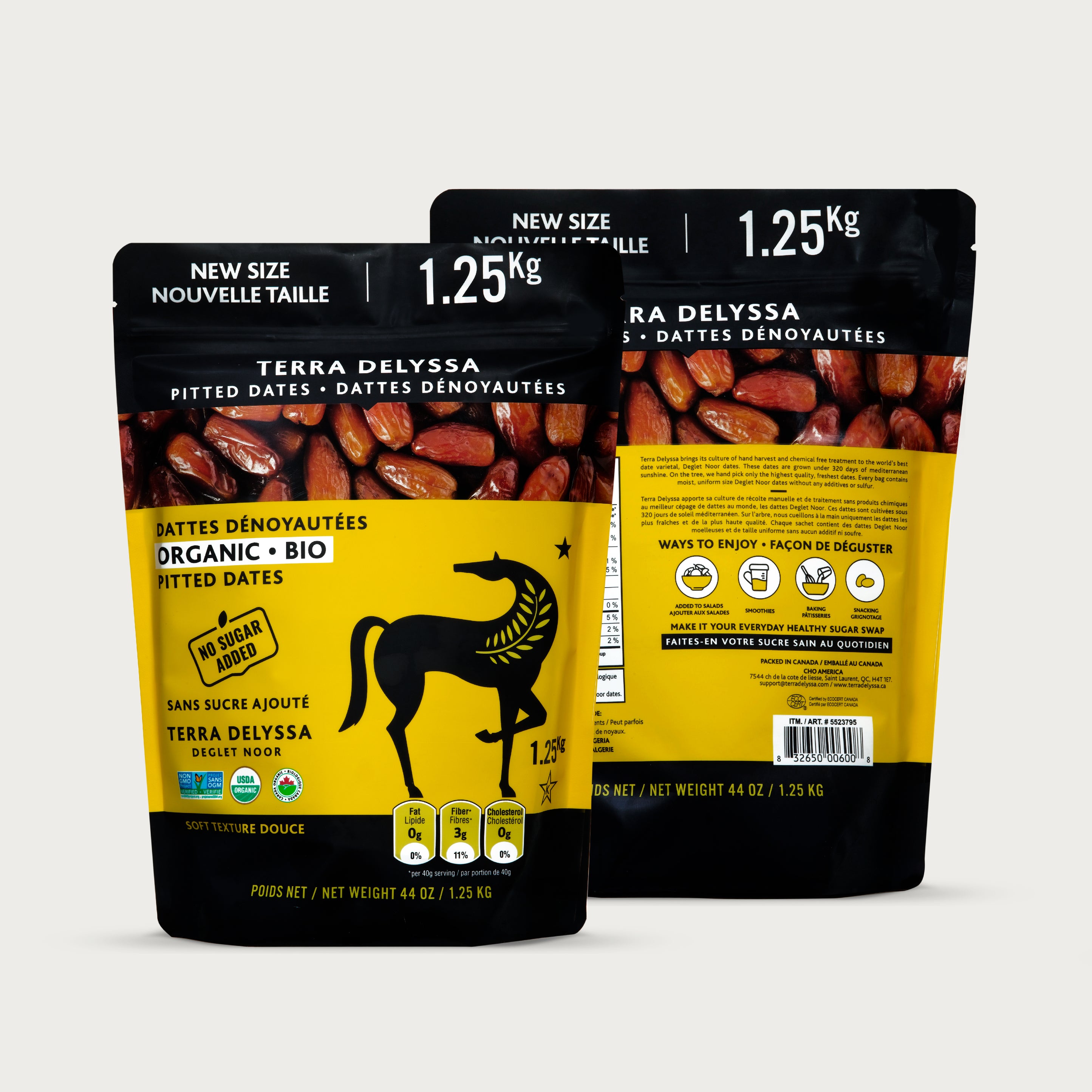 Deglet Noor Organic Pitted Dates – Terra Delyssa Canada