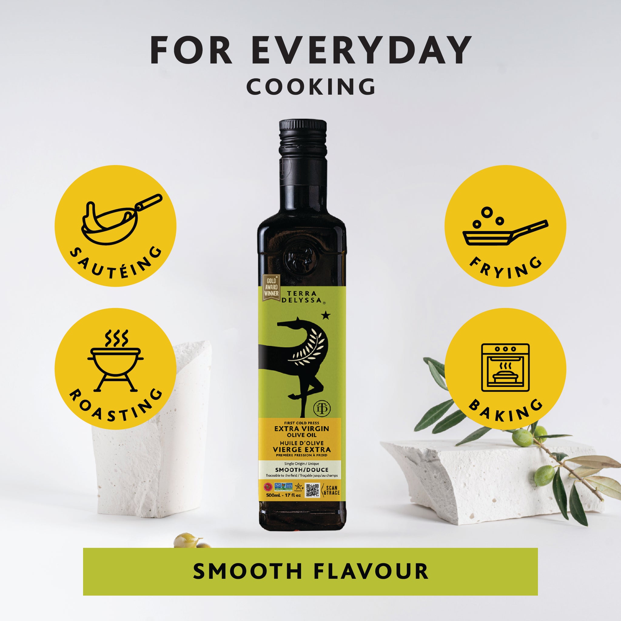Smooth Extra Virgin Olive Oil – Terra Delyssa Canada